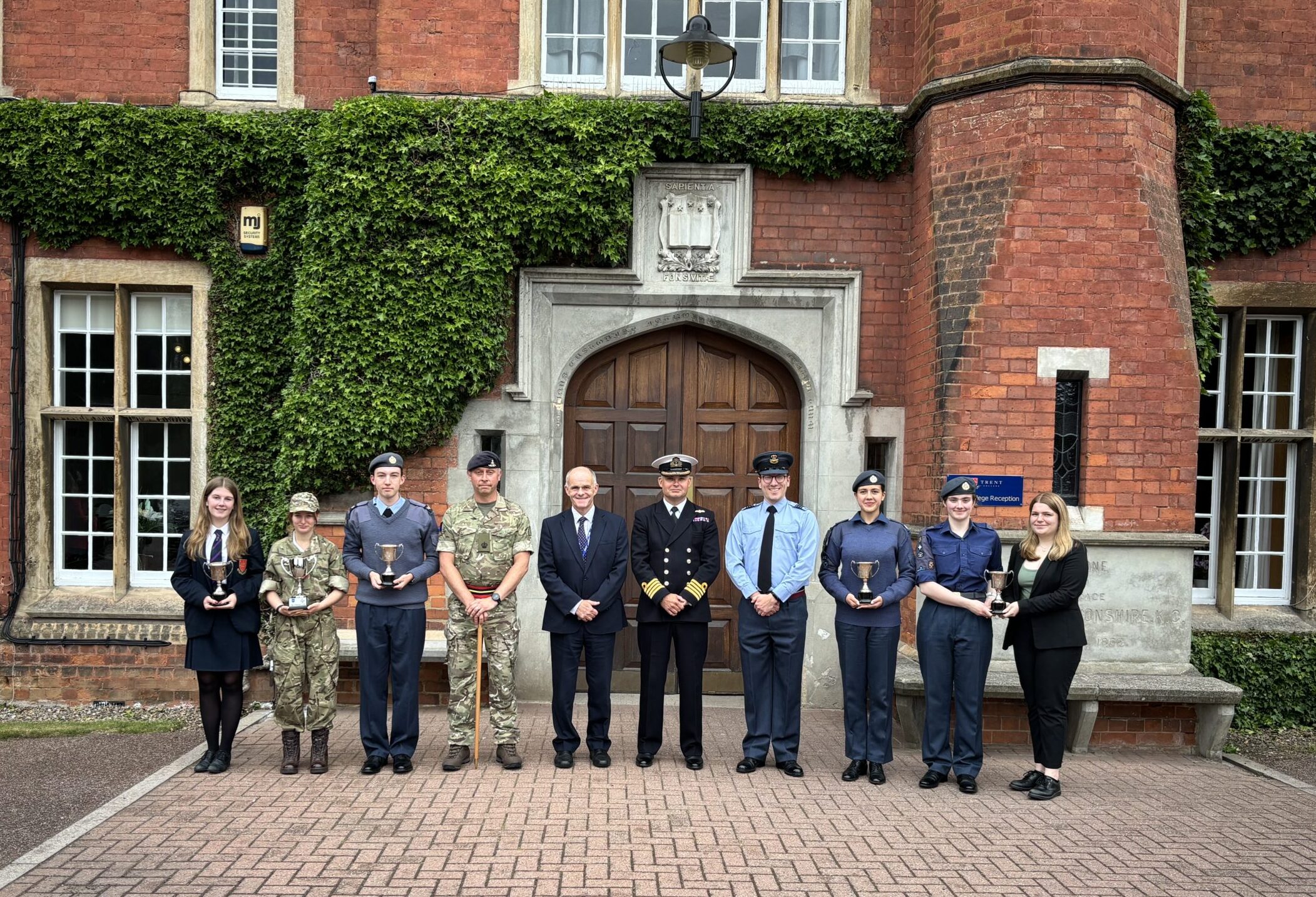 Commander of the Royal Navy Flagship presents Trent College CCF Awards ...